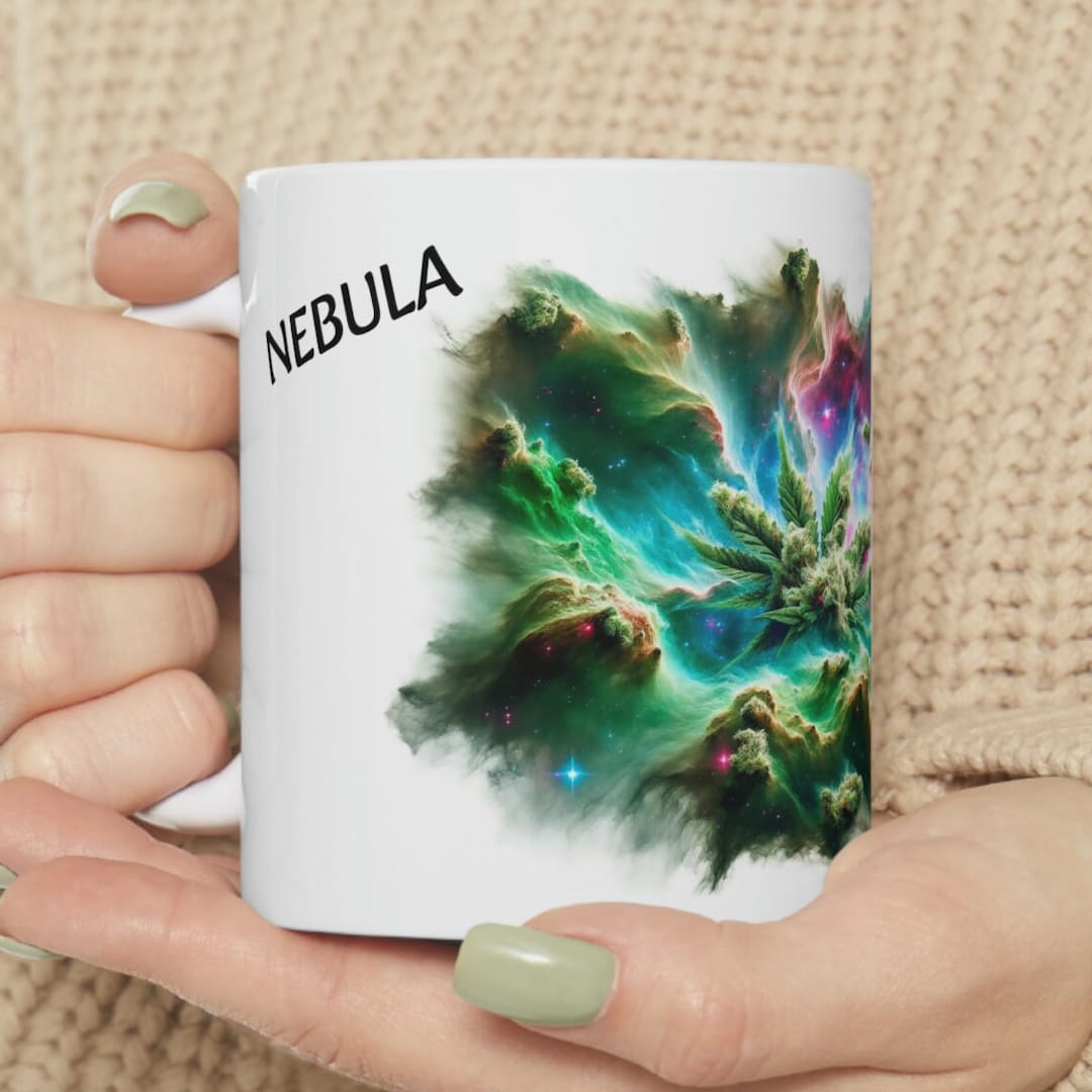 NEBULA WEED Strain Themed Coffee Mugs Ganja Gift for Smokers, Stoners ...