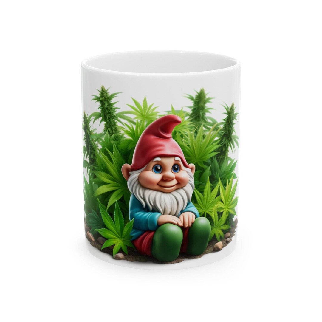 420 GARDEN GNOME Coffee Weed Mug 11oz Weed Gift for Stoners, Smoker ...