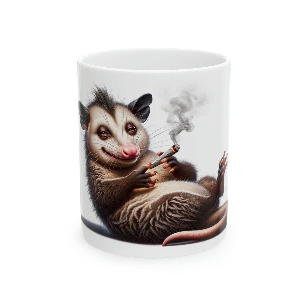 POSSUM WEED Themed Coffee Mugs Perfect Gift for Smokers, Stoners ...