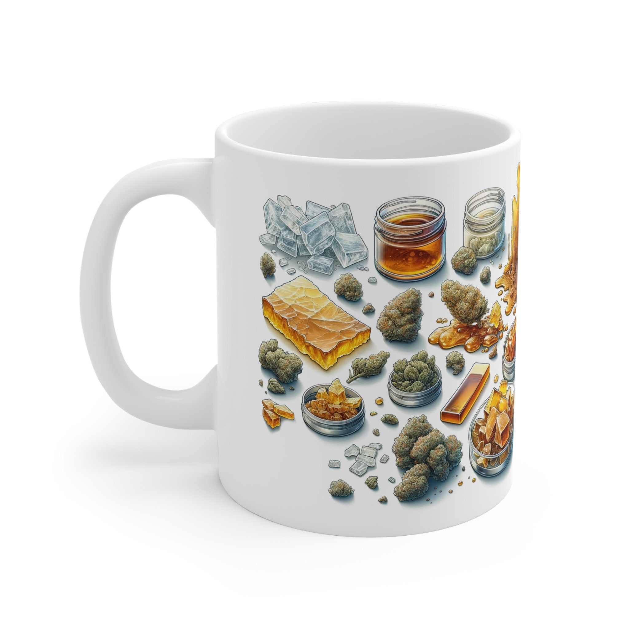 WEED and WAX Weed Themed Coffee Mugs Marijuana Mugs Cannabis Decor Gift ...