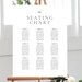 Classic Minimalist Wedding Seating Chart Template - Editable Canva ...