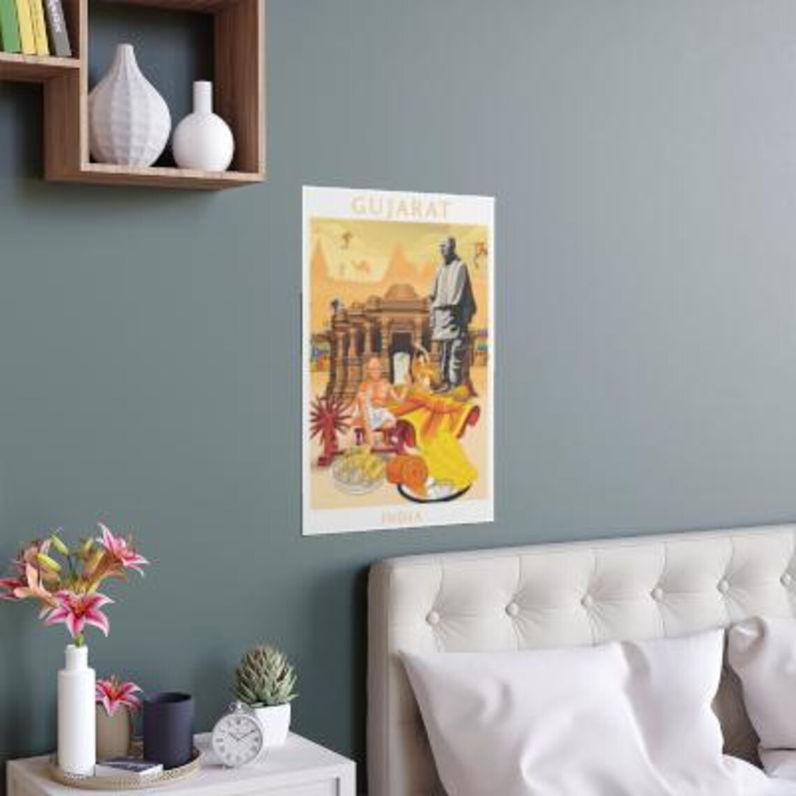 Gujarat the Land of Vibrance Poster Iconic Landmarks & Culture Stunning ...