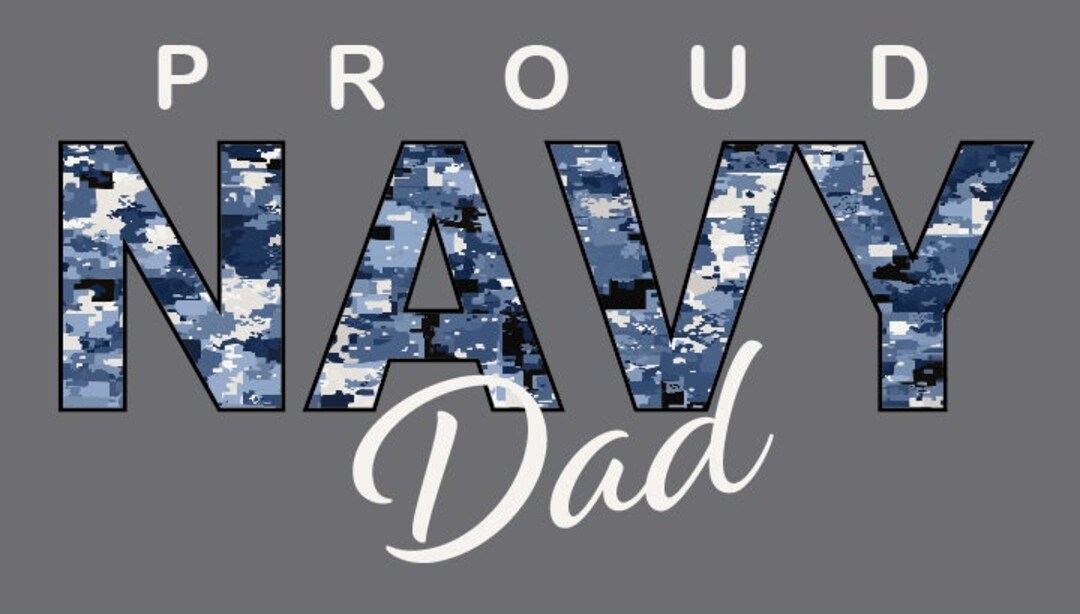 Proud Navy Dad 02 PNG SVG - Etsy