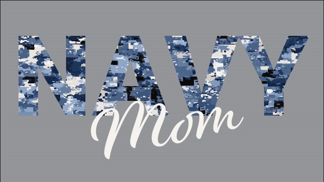 Navy Mom 01 PNG SVG - Etsy