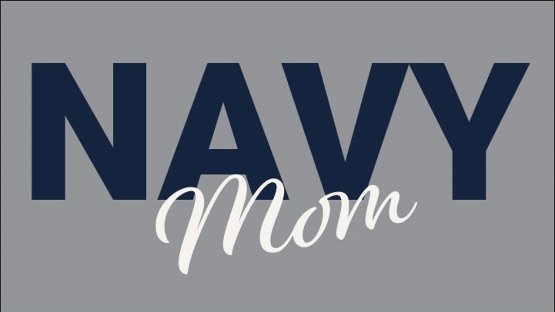 Navy Mom 03 PNG SVG - Etsy