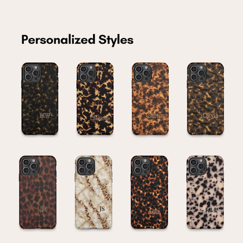 Custom Tortoise Shell Phone Case | Iphone, Samsung, Google Pixel - Etsy