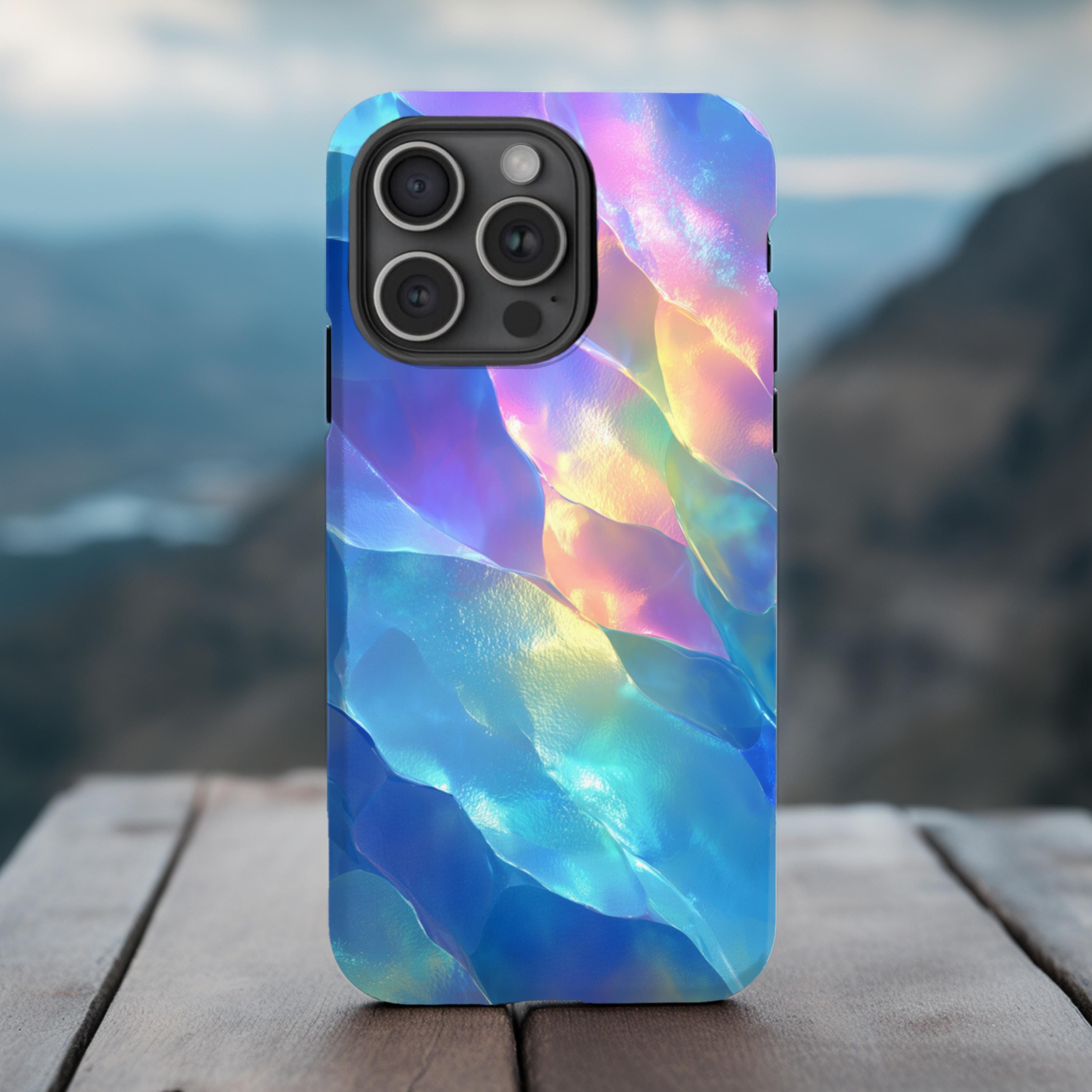 Iridescent Phone Case|shiny Chrome Protective Phone Cover| Magsafe ...
