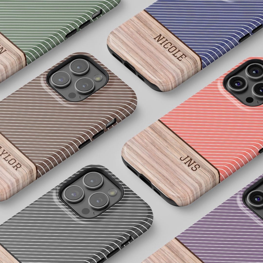 Custom Stripes Phone Case|colorful Phone Cover|personalized Magsafe ...