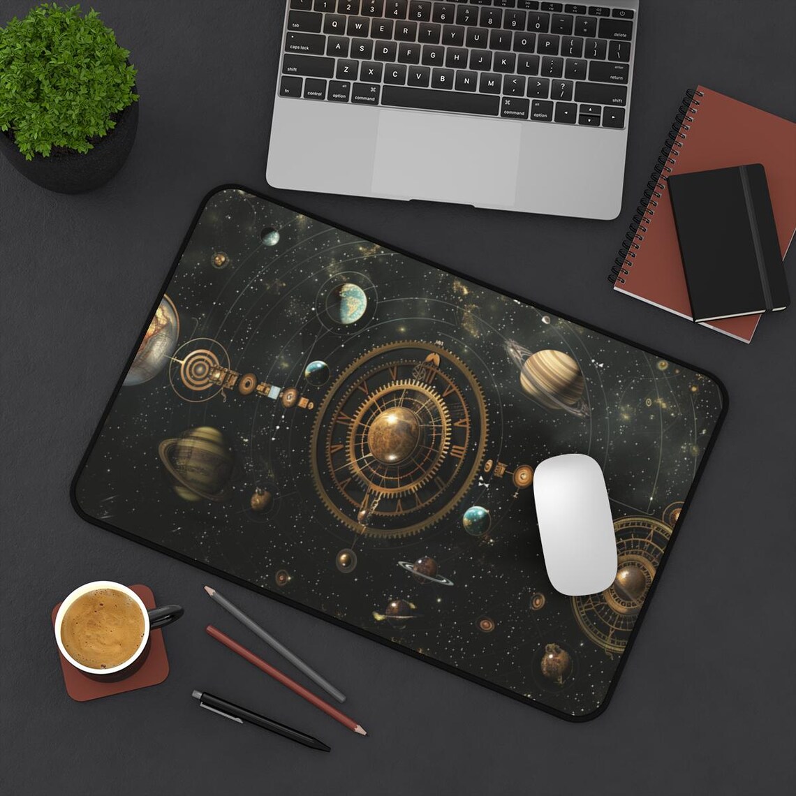 Celestial Steampunk Desk Mat | XL Gaming Mousepad - Etsy