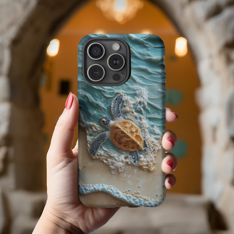 Sea Turtle Phone Case| Ocean 3D Phone Cover|magsafe iPhone 17 16 15 14 ...
