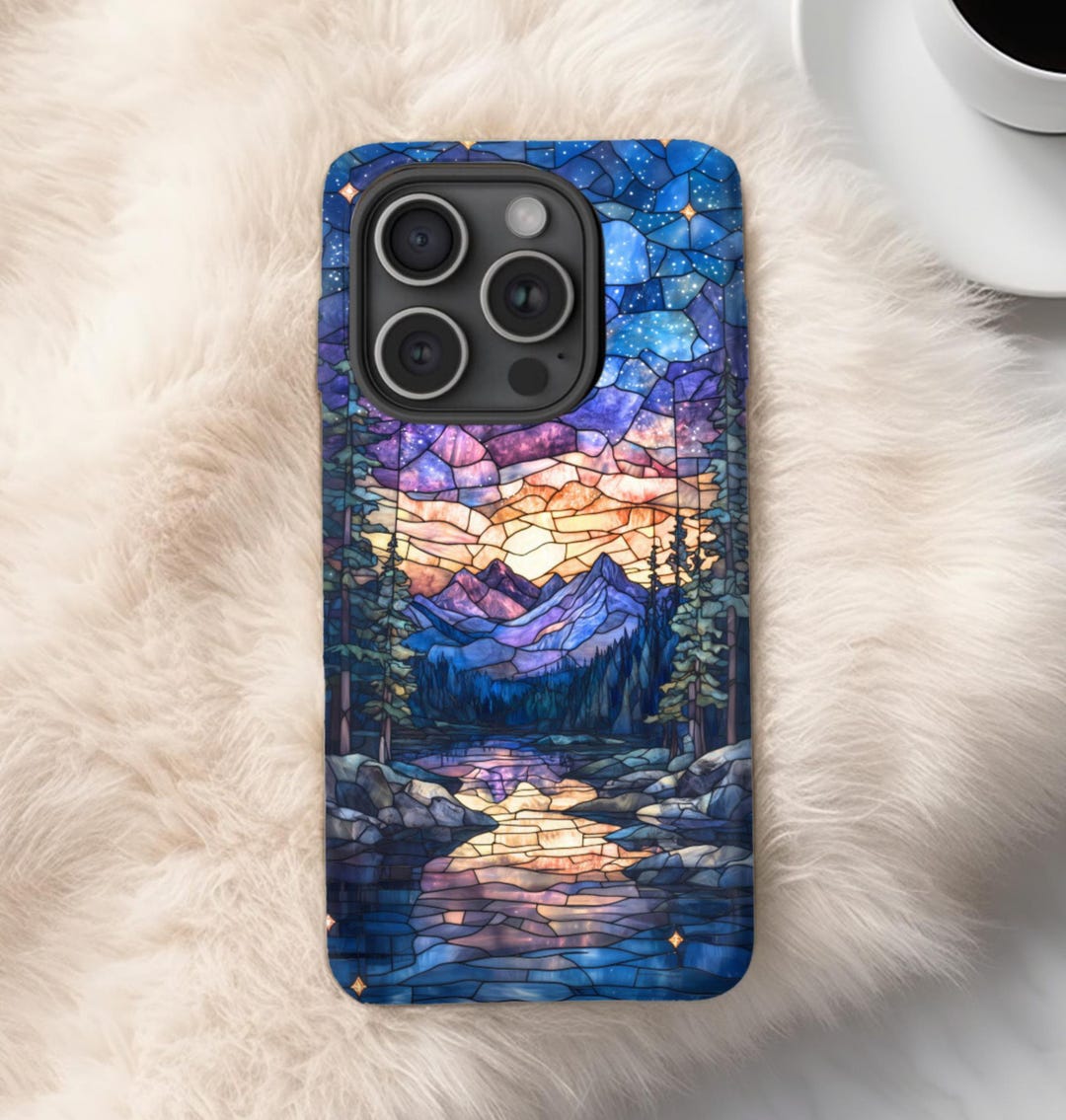 Celestial Mosaic Phone Case|stained Glass Phone Case Cosmic|magsafe ...