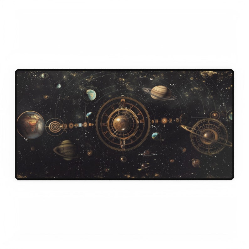 Celestial Steampunk Desk Mat | XL Gaming Mousepad - Etsy