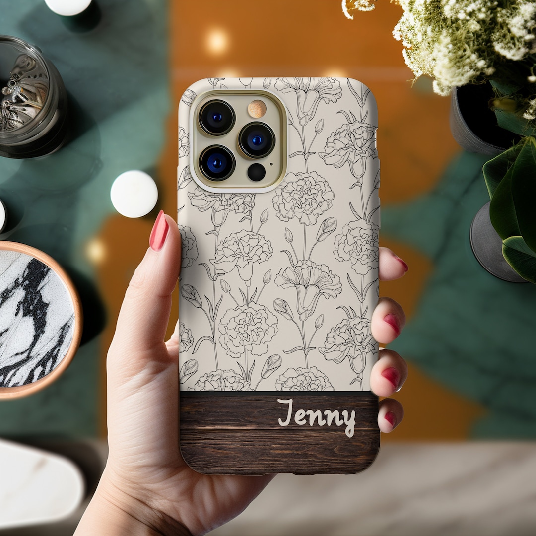 Carnation Birth Flower Month iPhone Case Flower iPhone Case Custom ...