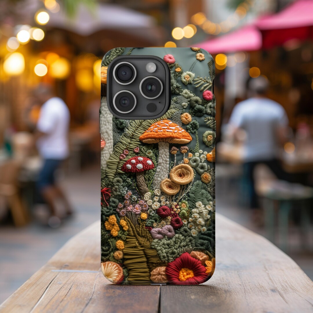 Mushroom Phone Case Botanical|cottagecore Phone Cover|magsafe iPhone 17 ...