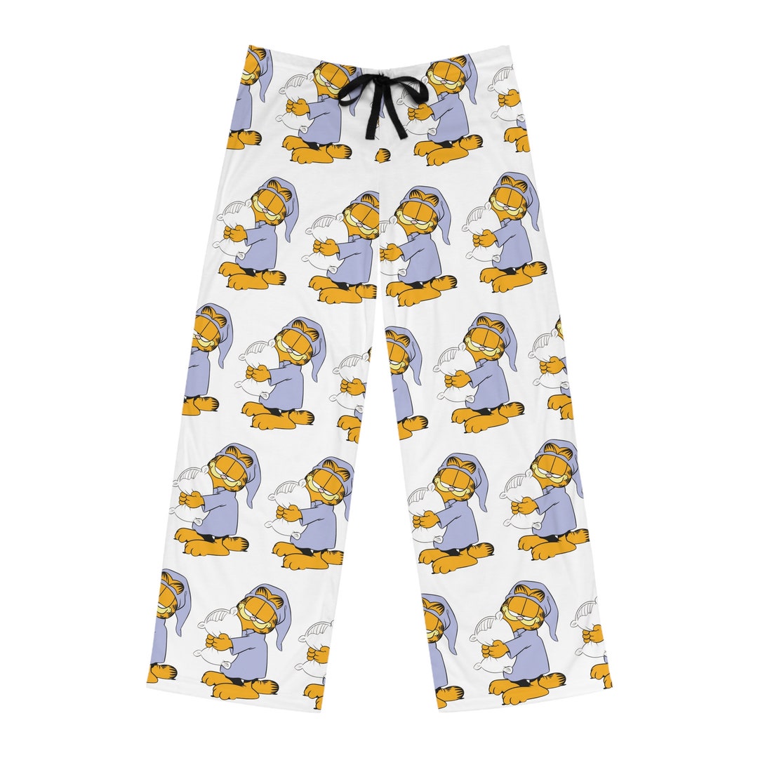 Garfield Sleeping Men's Pajama Pants AOP - Etsy