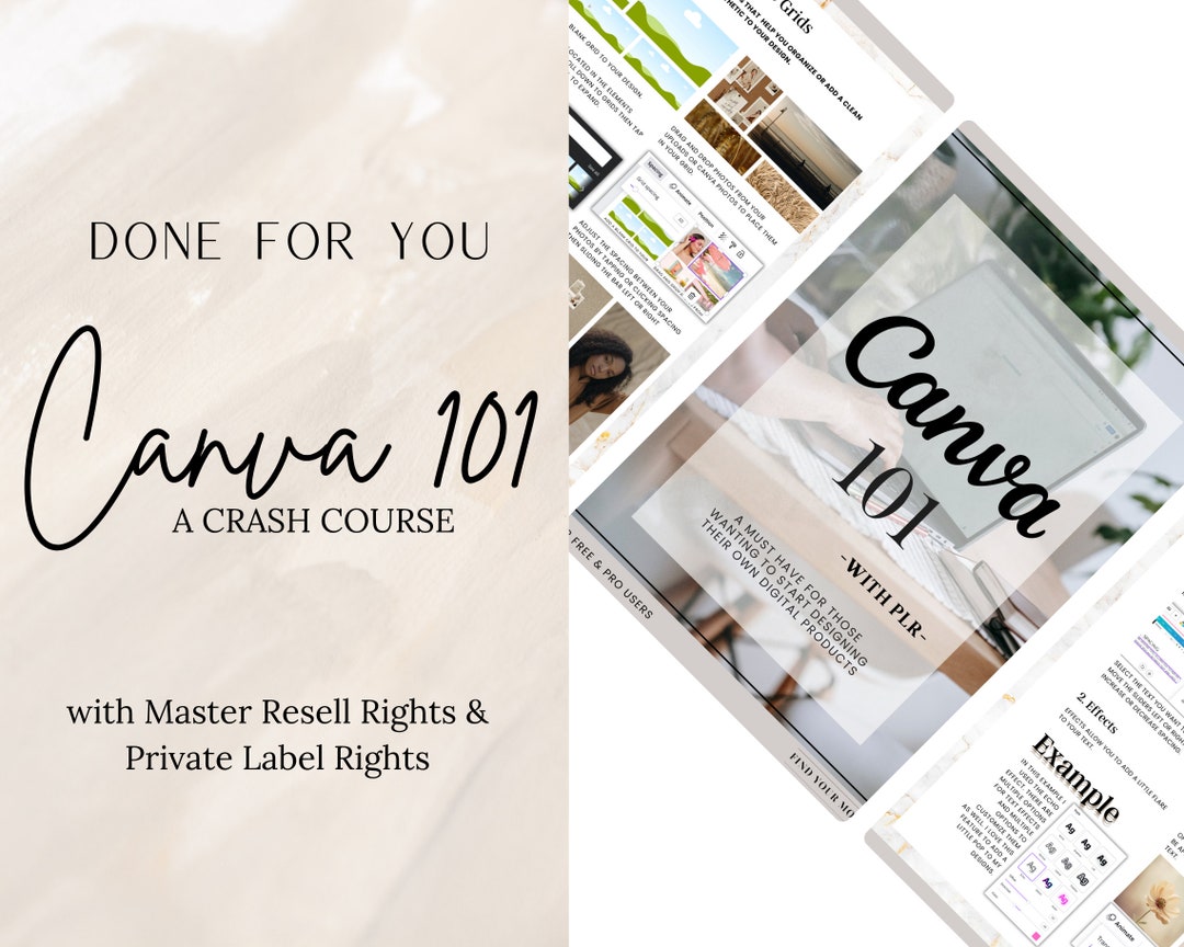 Canva 101: How to Guide for Canva With Master Resell Rights MRR and ...