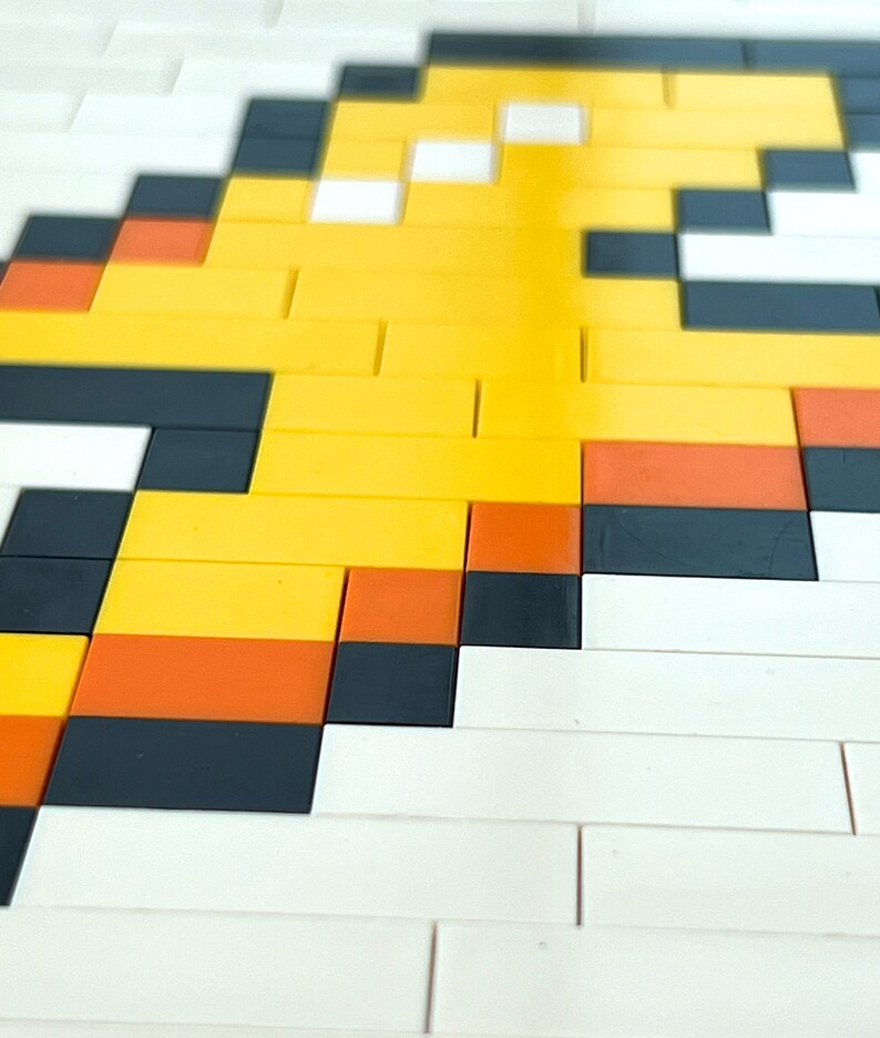 Brick Art, Lightning Bolt, 164 Toy Bricks, Decor, Home Decor, Colourful ...