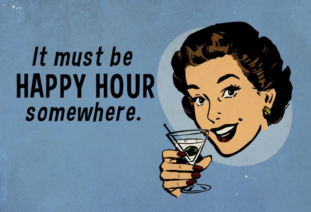 It Must Be Happy Hour Somewhere Magnet - Etsy