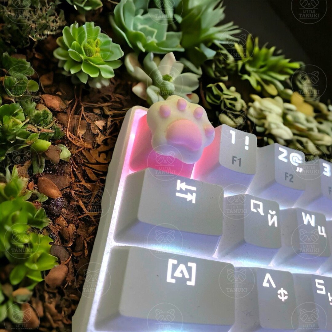 Pink Cat Keycaps Kawaii Keycaps, Cute Keycaps, Keycaps Set, Cartoon ...