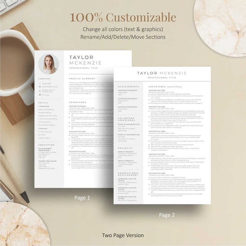 Modern CV Designs With Photos,creative Word CV Templates,professional ...