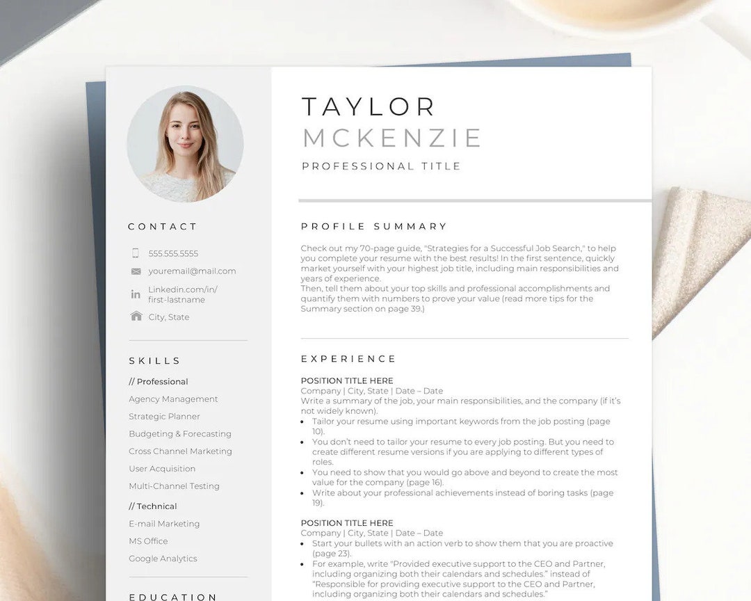 Modern CV Designs With Photos,creative Word CV Templates,professional ...