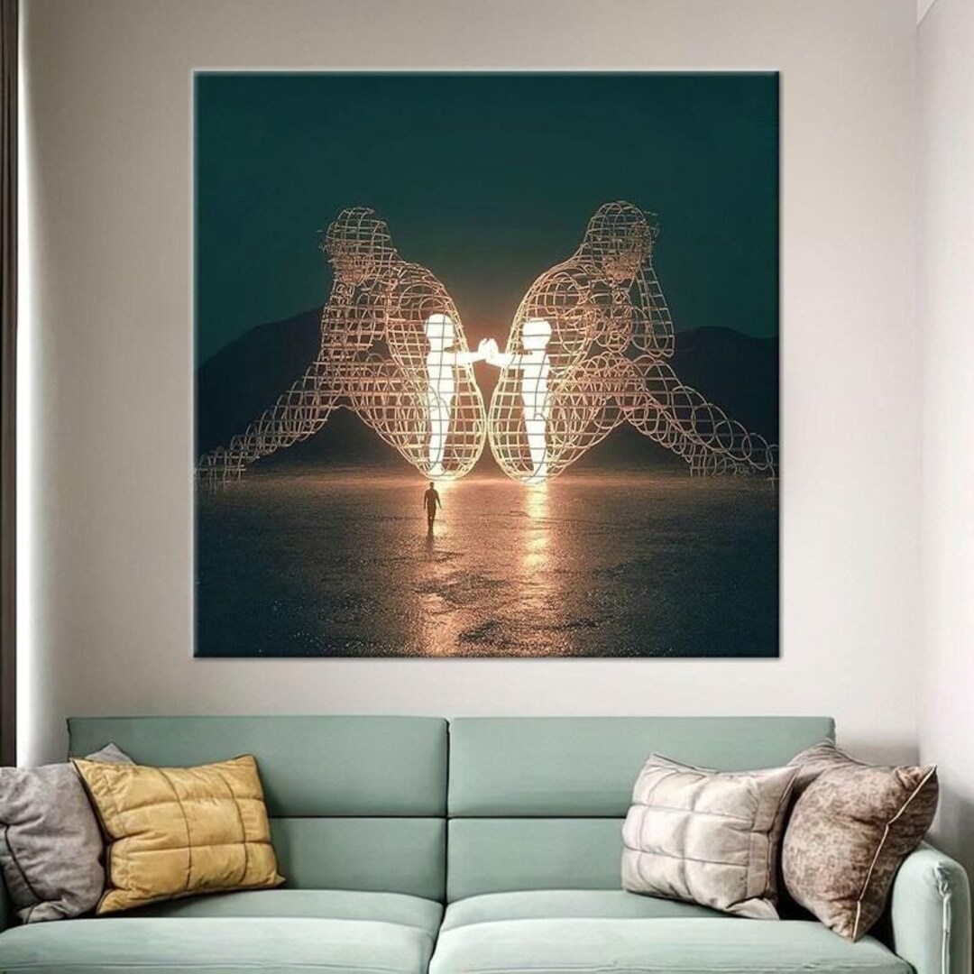 Trendy 3D Canvas, Alexander Milov 3D Canvas, Two People Turning Their ...