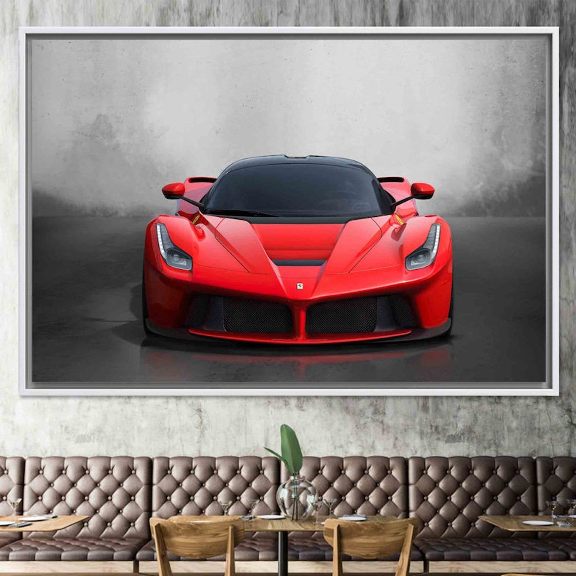 Ferrari Poster, Red Car Wall Art, Dream Car Wall Art, Canvas Wall Art ...