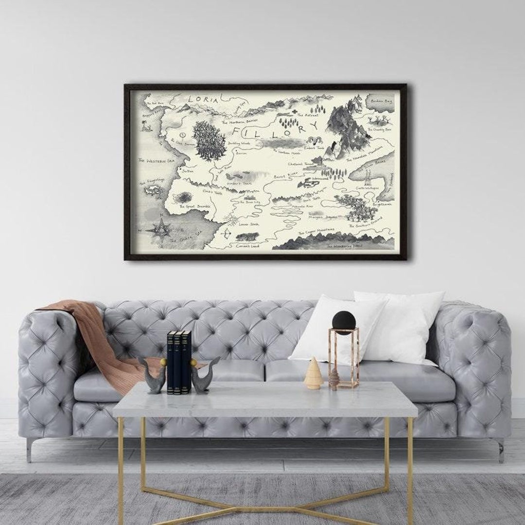 The Magicians Map Canvas Poster ,map of Fillory, Quentin Coldwater Map ...