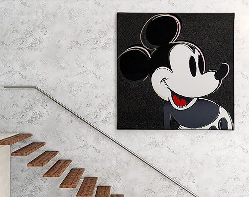 Mickey Mouse Square Pop Art Canvas Wall Art Print, Mickey Mouse Decor ...