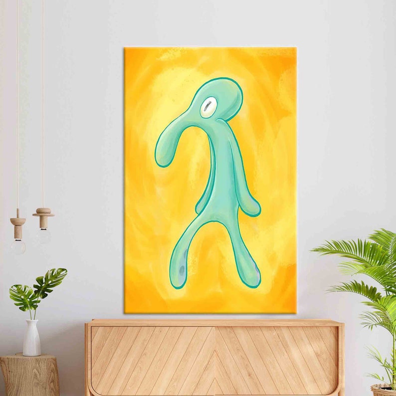 Squidward Print, Bold and Brash Print,spongebob Cartoon Wall Art ...