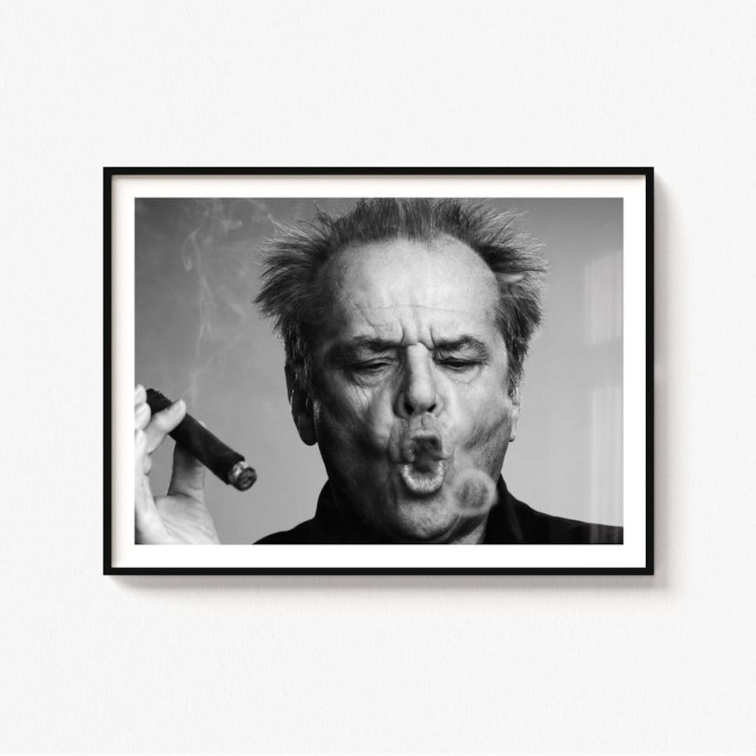 Jack Nicholson, Jack Nicholson Poster, Jack Nicholson Wall Art, Black ...