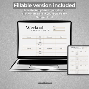 Workout Exercise Stats Tracker. Exercise Personal Record (PR) Tracker ...