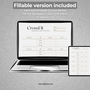 Crossfit Exercise Stats Tracker. Exercise Personal Record (PR) Tracker ...