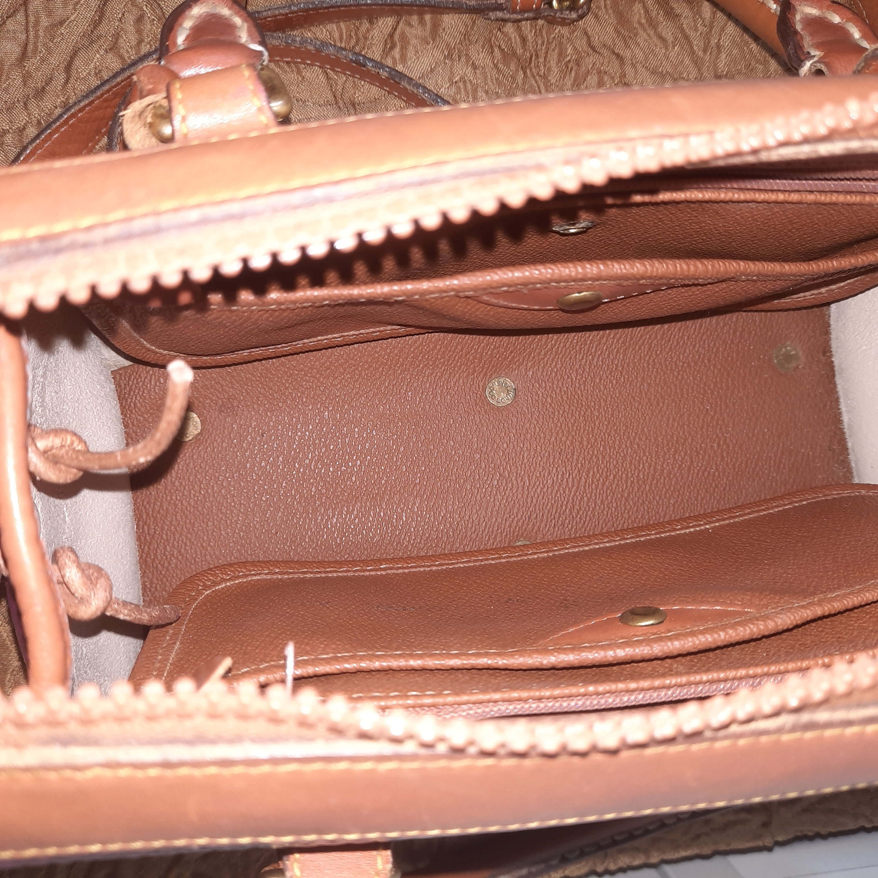 Vintage Hand Painted Dooney & Bourke Zip Top Satchel Crossbody Custom ...