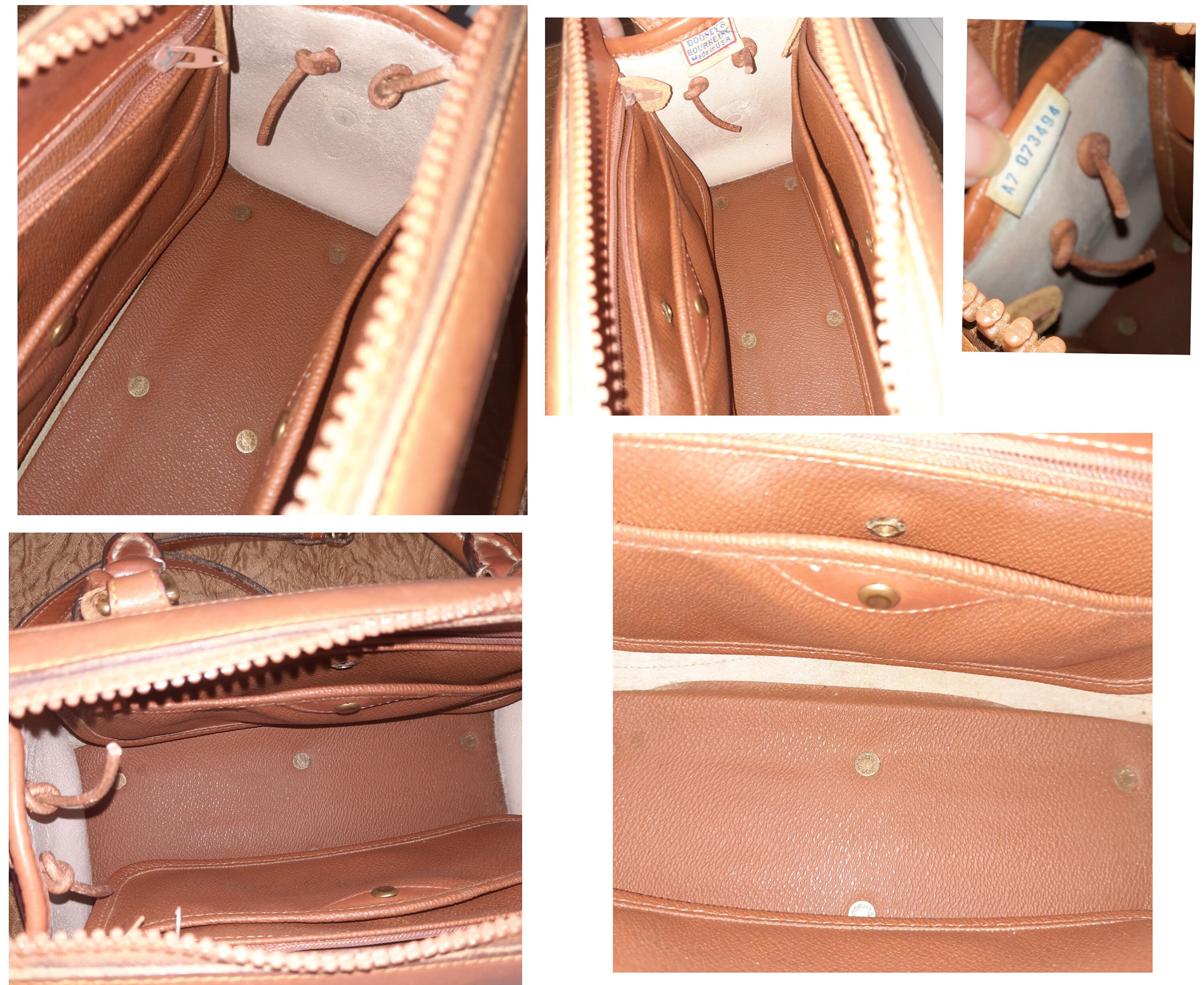 Vintage Hand Painted Dooney & Bourke Zip Top Satchel Crossbody Custom ...