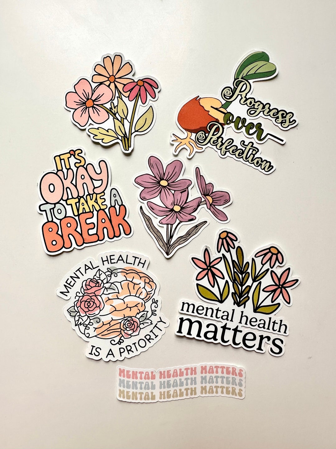 Mental Health Sticker Pack Mental Health Sticker Decal Stickers Mental ...