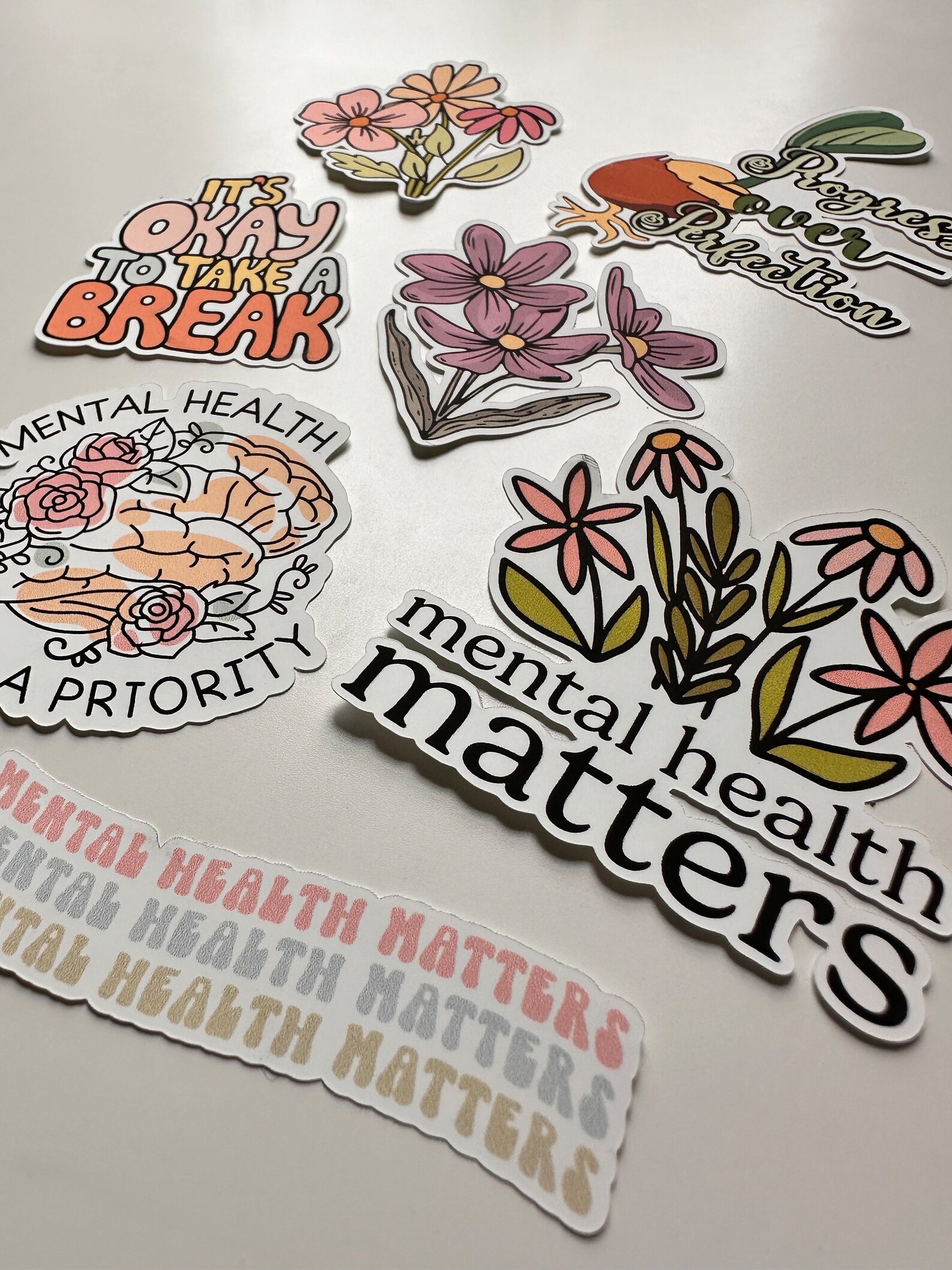 Mental Health Sticker Pack Mental Health Sticker Decal Stickers Mental ...