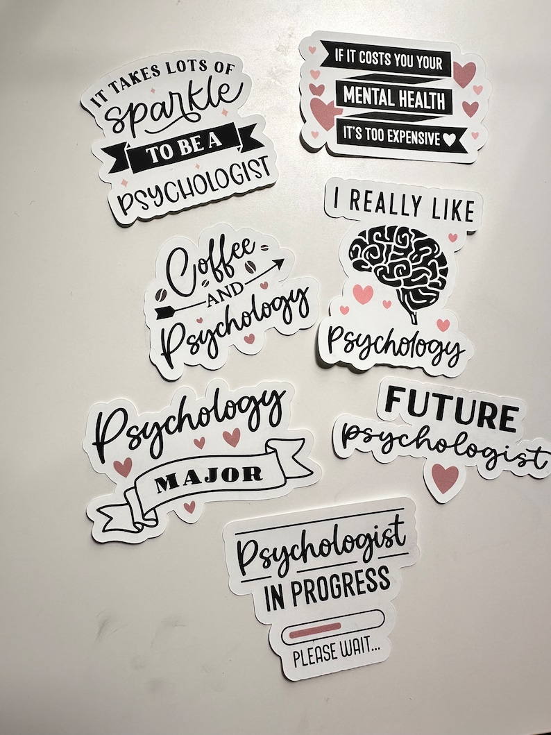 Psychology Student Sticker Set: Brain, Quotes, Major Gift - Etsy