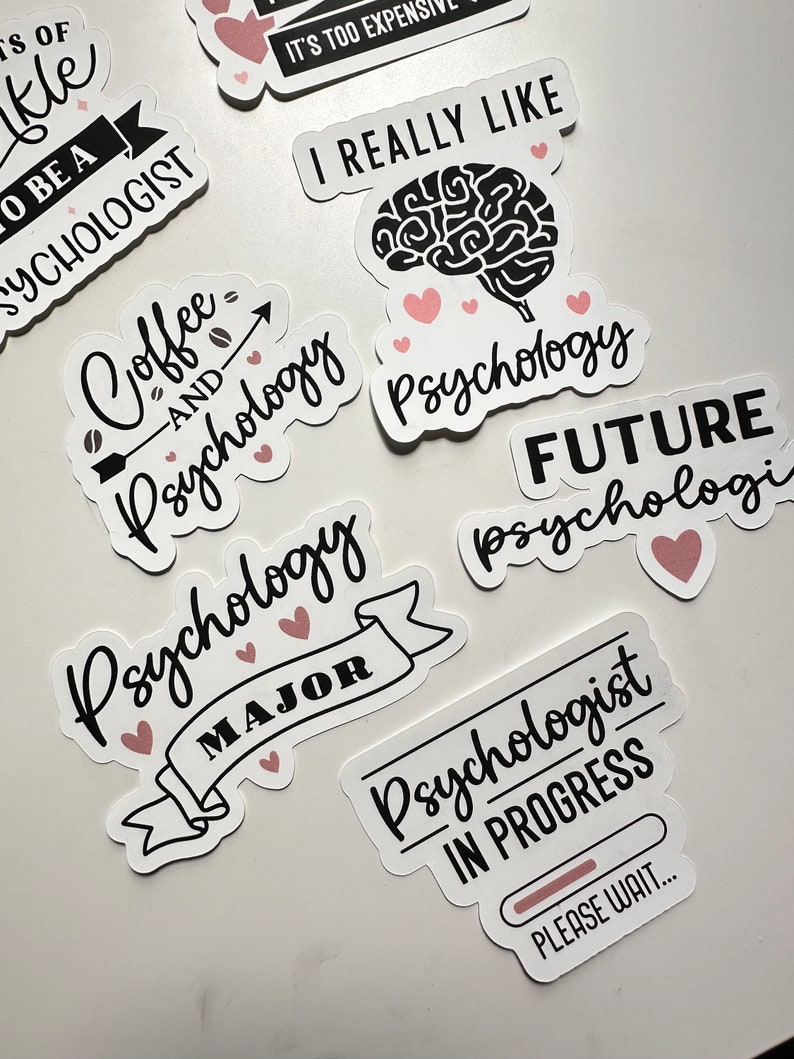 Psychology Student Sticker Set: Brain, Quotes, Major Gift - Etsy