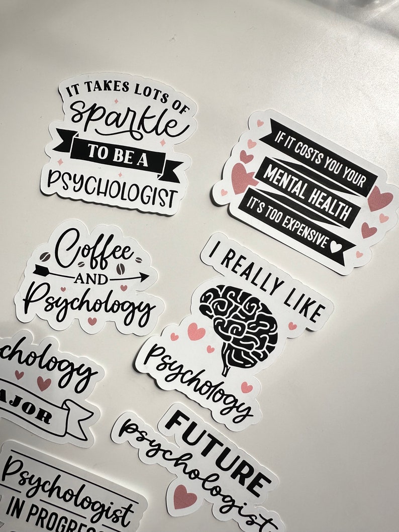Psychology Student Sticker Set: Brain, Quotes, Major Gift - Etsy