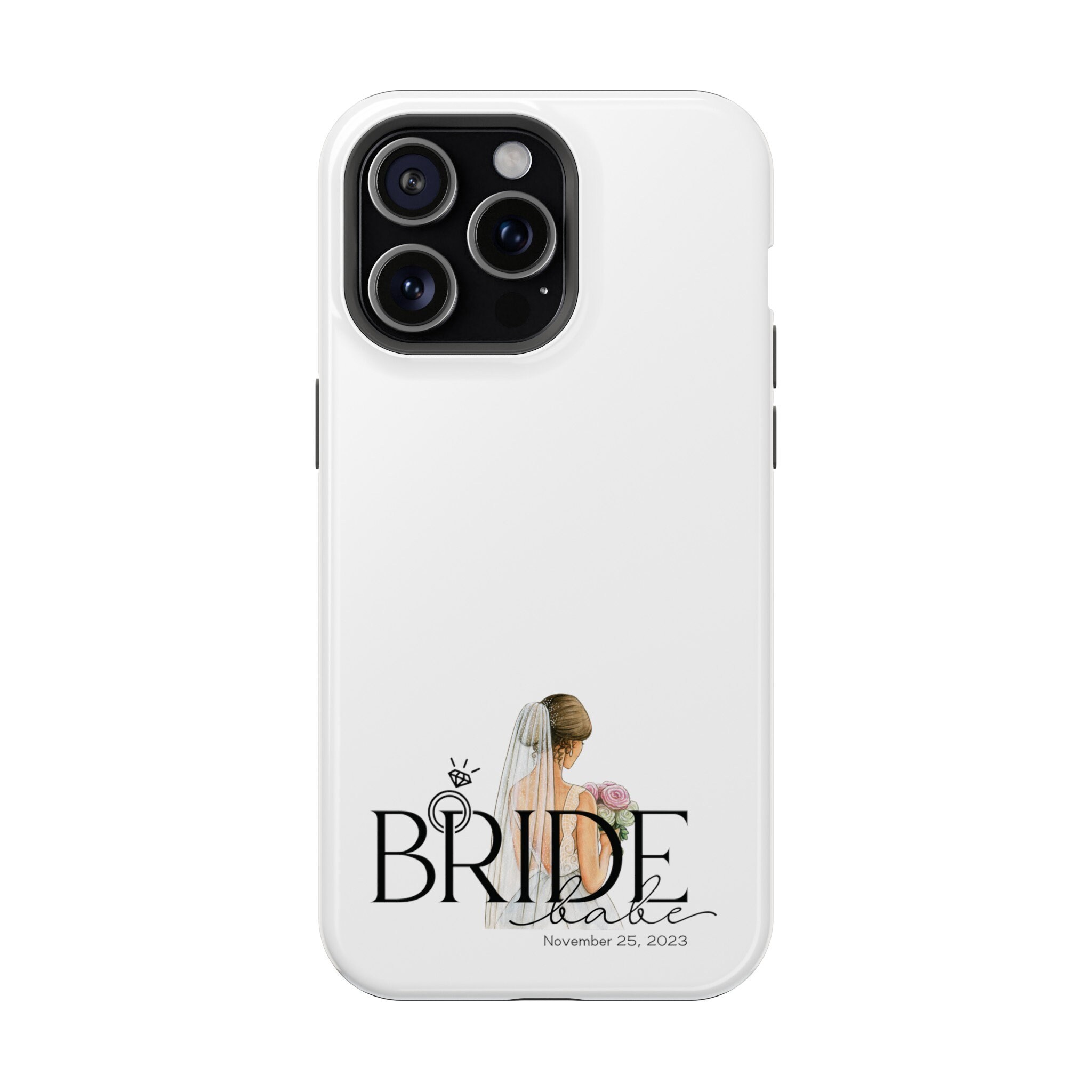 Bride to Be X iPhone Impact-resistant Case Custom Year of Wedding BRIDE ...
