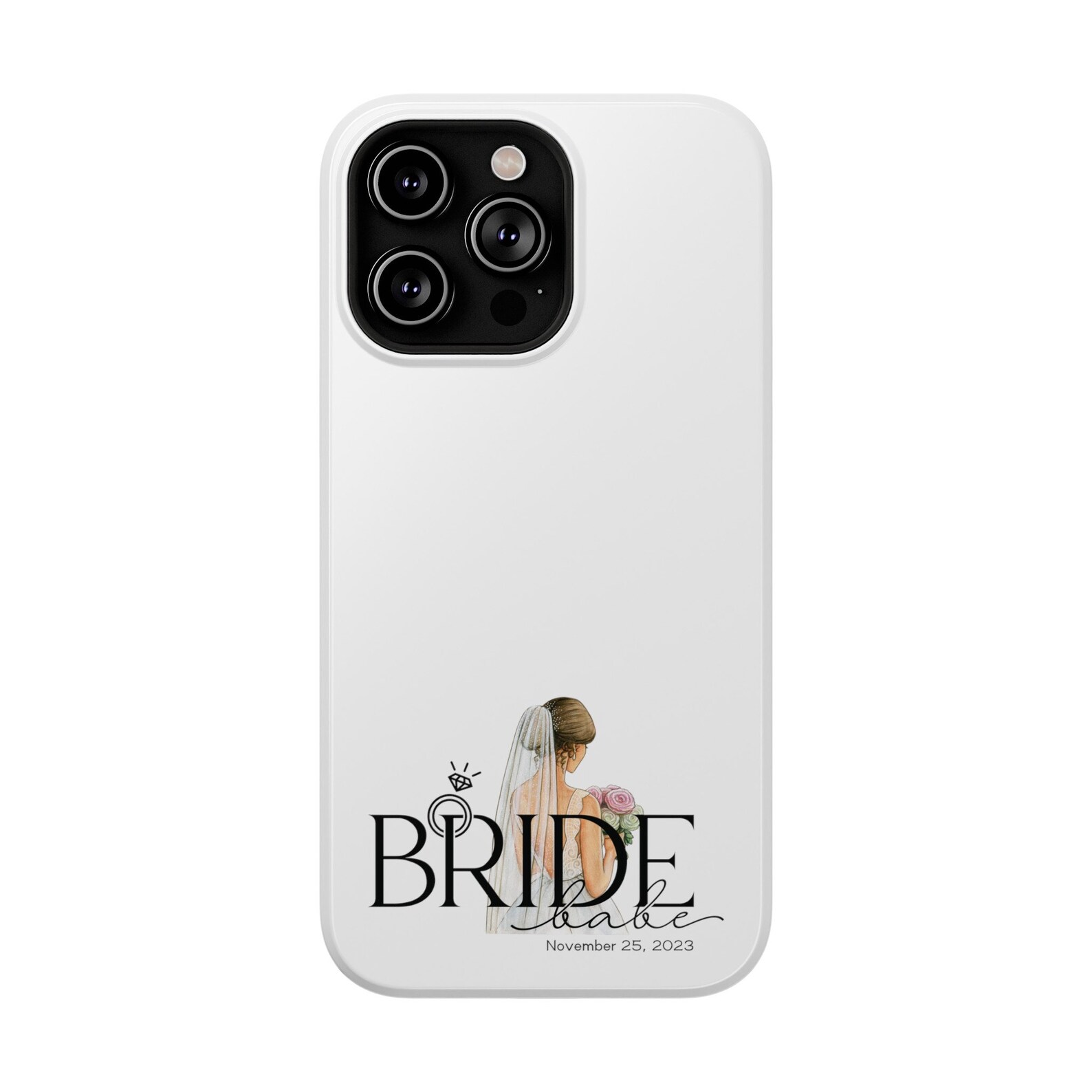 Bride to Be X iPhone Impact-resistant Case Custom Year of Wedding BRIDE ...
