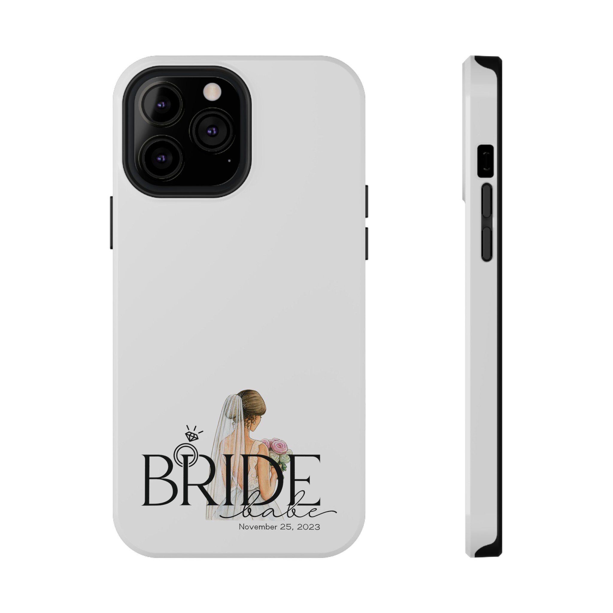 Bride to Be X iPhone Impact-resistant Case Custom Year of Wedding BRIDE ...