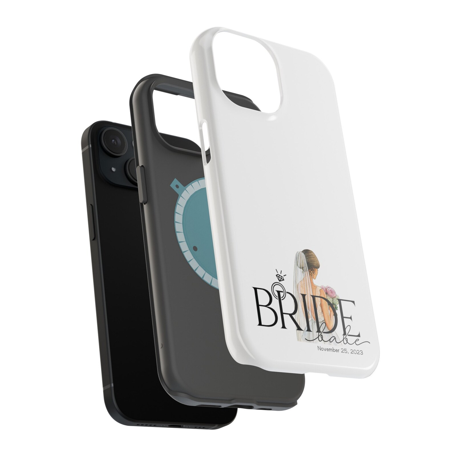 Bride to Be X iPhone Impact-resistant Case Custom Year of Wedding BRIDE ...