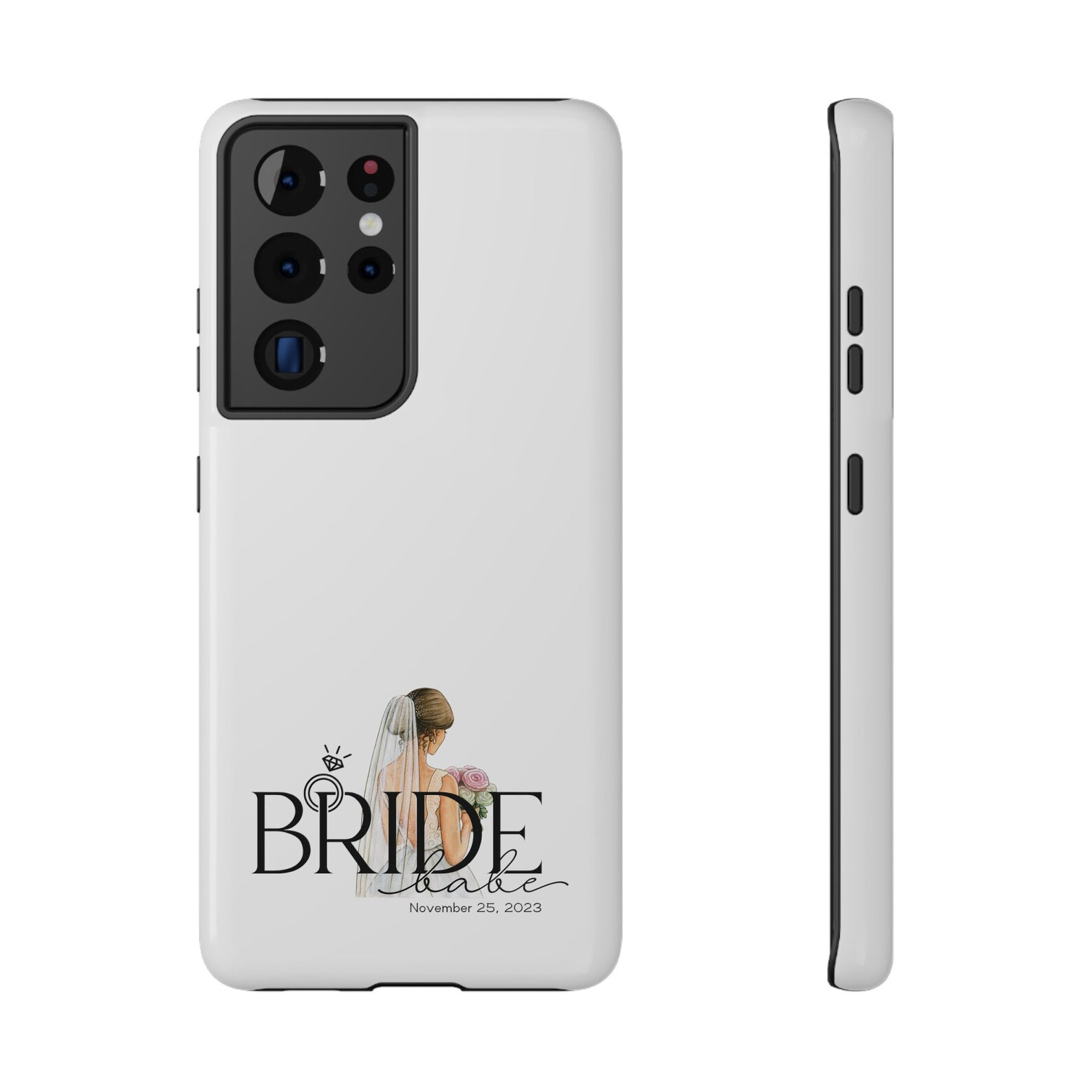 Bride to Be X iPhone Impact-resistant Case Custom Year of Wedding BRIDE ...