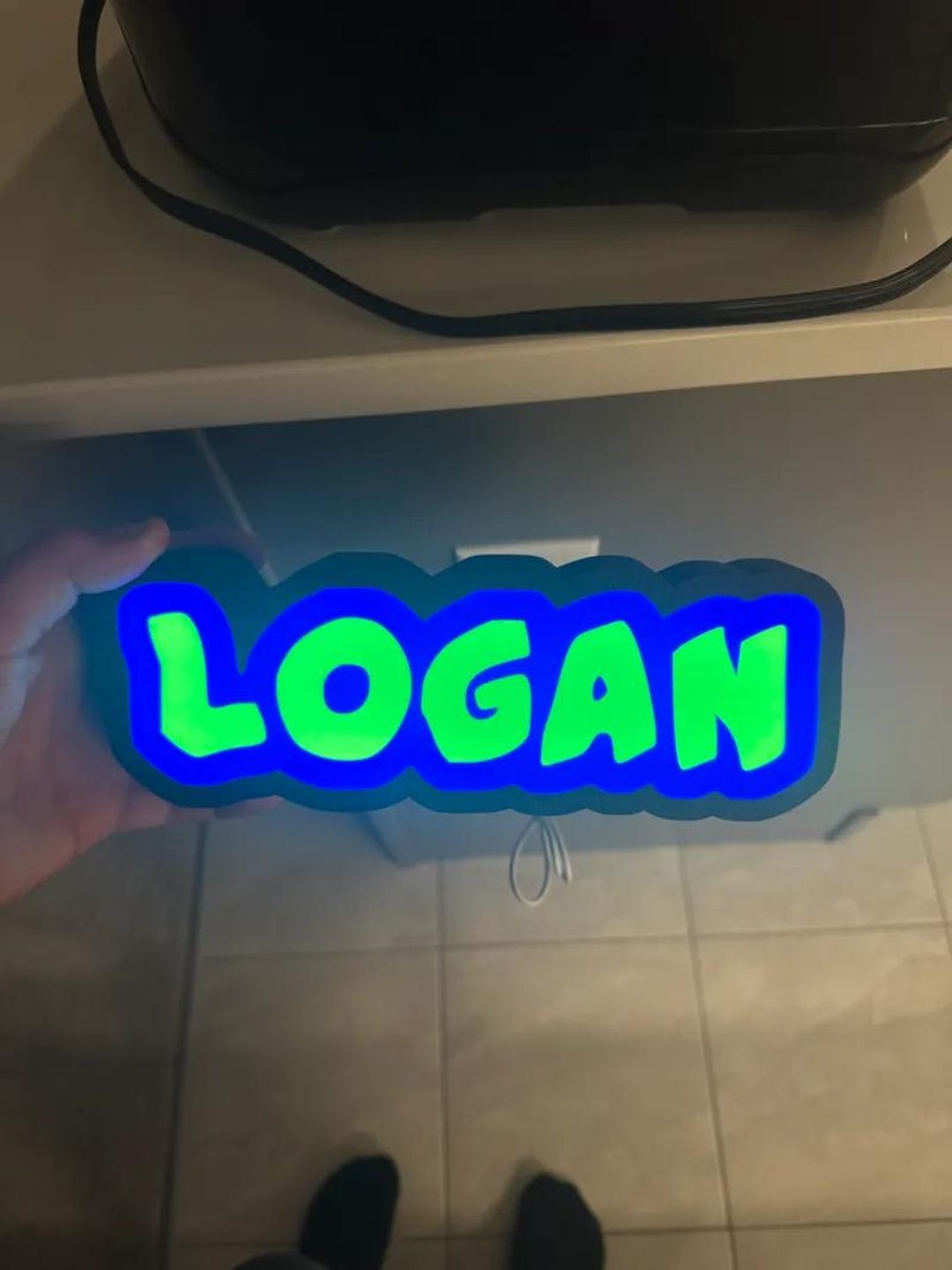 Logan Name Light Box - Etsy