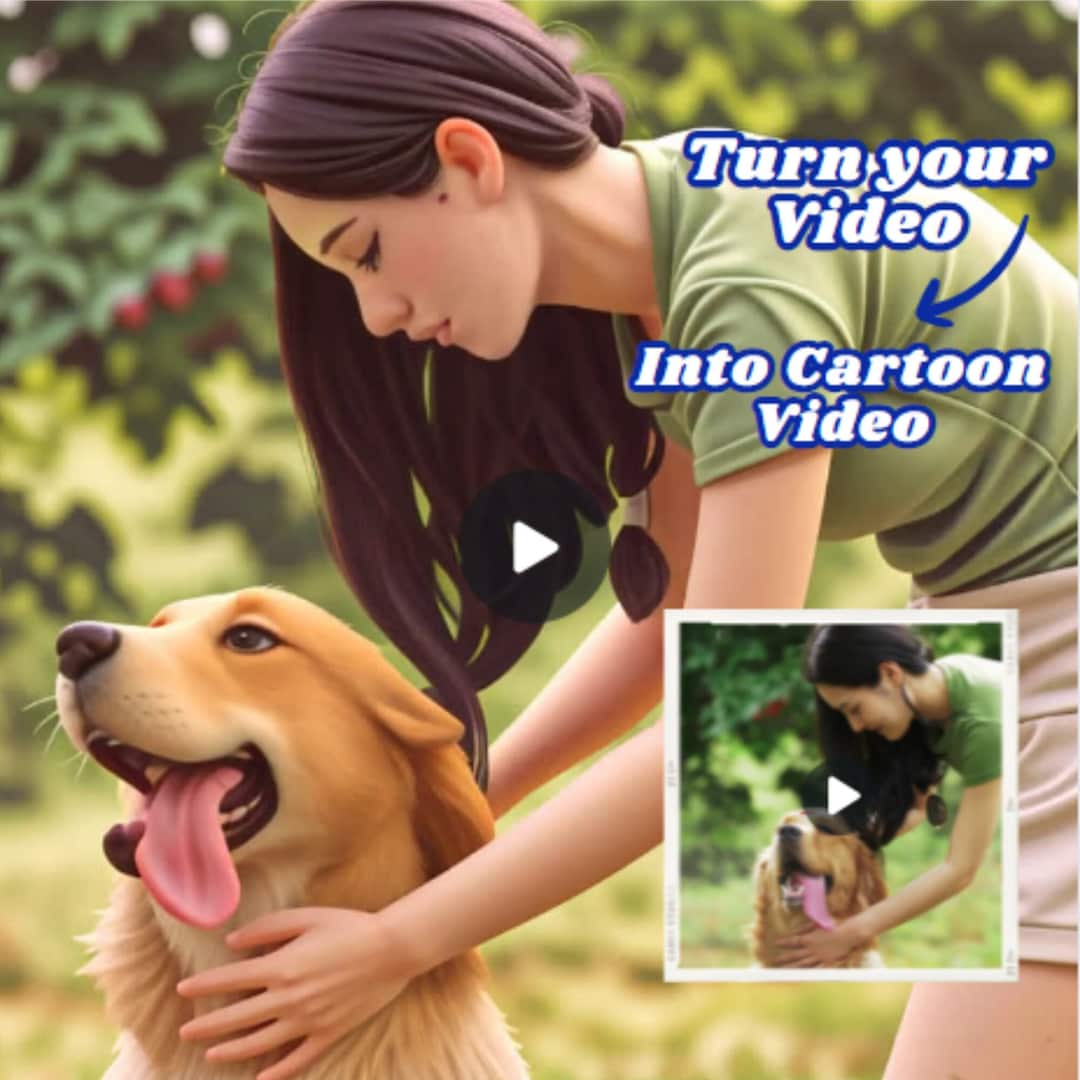 Animation Pet Video Conversion,3d Cartoon Pet Portrait Video ,your ...