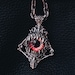 S925 Silver "evil Source" Demon Eye Pendant, Handmade Gothic Jewelry ...