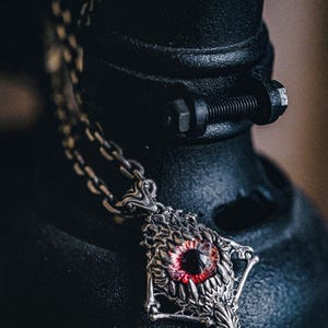 S925 Silver "evil Source" Demon Eye Pendant, Handmade Gothic Jewelry ...