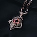 S925 Silver "evil Source" Demon Eye Pendant, Handmade Gothic Jewelry ...